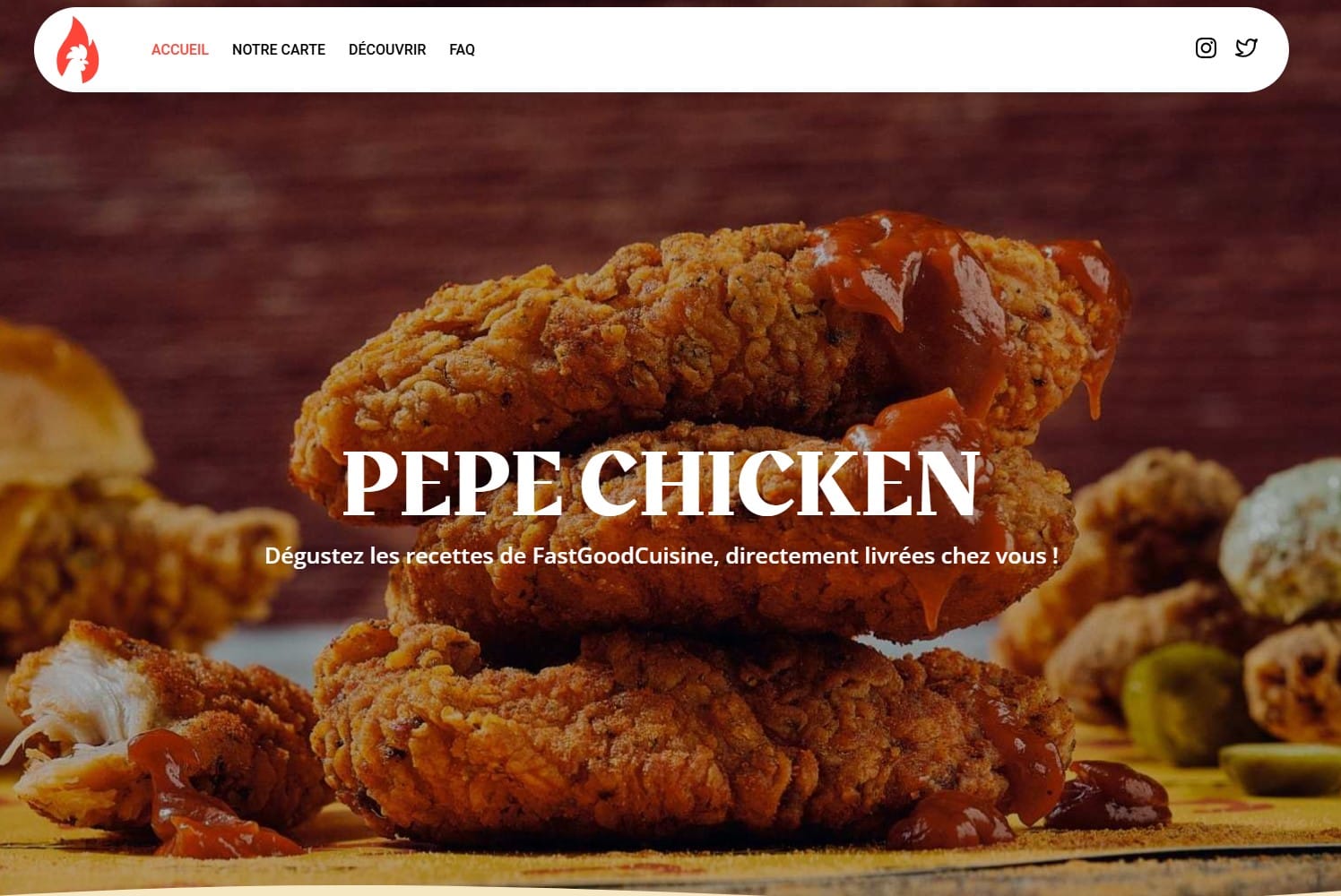 Pepe Chicken halal : poulet frit certifié livré dans 80 villes